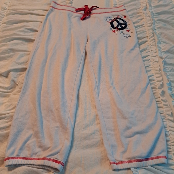 Justice | Bottoms | Justice Pants Capris Girls Size 8 White Pink Blue ...